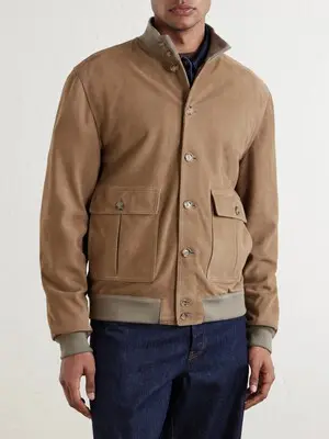VALSTAR Valstarino Suede Jacket - Neutrals