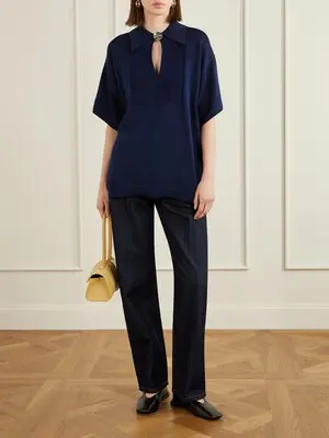 JIL SANDER Knitted Polo Shirt