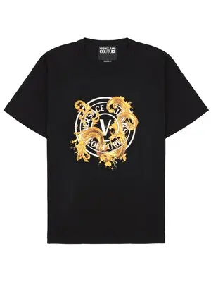Versace T-shirt Con Stampa - Black