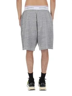 Dsquared2 Oversized Logo Shorts - Grey