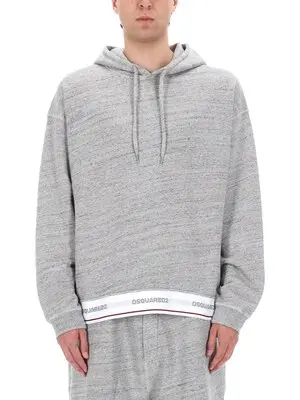 Dsquared2 Logo Hoodie - Grey