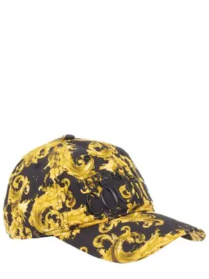 Versace Baseball Cap With Print And Logo - Multicolour