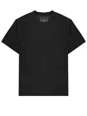 Y3 T-shirt Con Patch Logo - Black