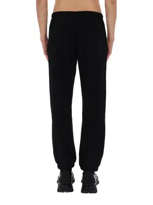 Versace Pantalone Jogging Con Logo