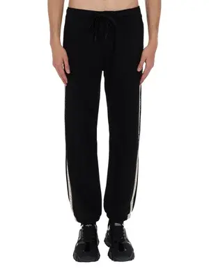 Versace Pantalone Jogging Con Logo
