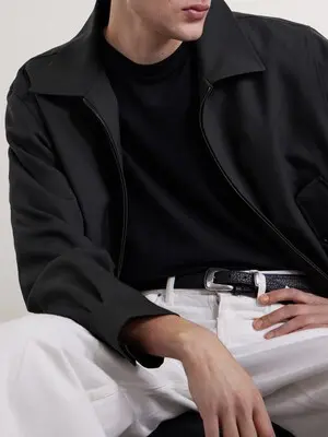 A.PRESSE Cotton And Cashmere-blend T-shirt - Black