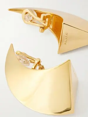 Alaïa Sculptural Earrings - Gold
