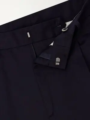 Altea Orval Cotton And Linen-blend Gabardine Trousers