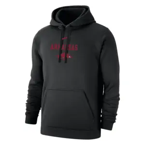 Nike Arkansas Club Fleece College Hoodie - Black