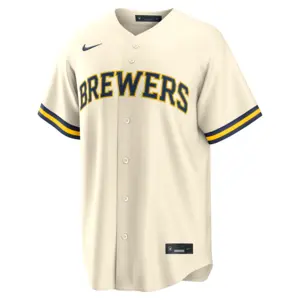 Nike Jackson Chourio Mlb Replica Jersey - Brown
