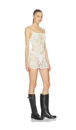 HAELO Crochet Mini Slip Dress