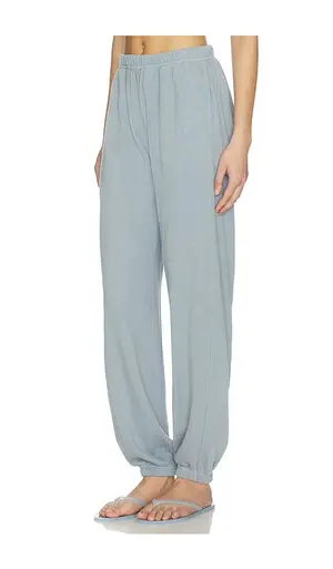 Eterne Lightweight French Terry Boyfriend Pocket Sweatpant - Slate