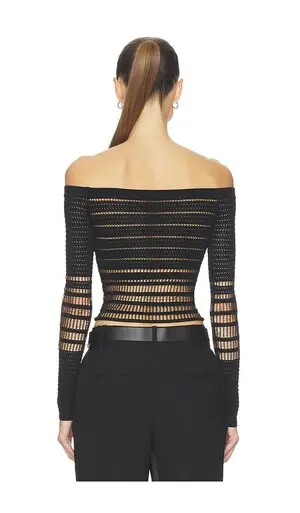 HAELO Off The Shoulder Long Sleeve Top