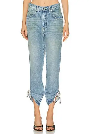Area Button Detailed Jeans For Women