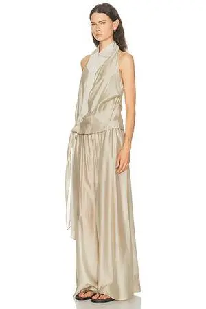 ENTIRE STUDIOS Fluid Top With Halterneck