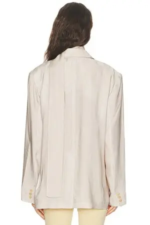 Acne Studios Micro Check Blazer - Beige Multi