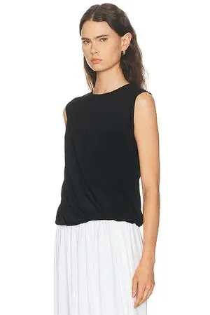 Norma Kamali Sleeveless Twist Top - Black
