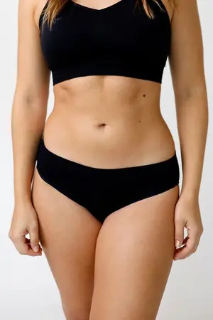 BLUSH & BASHFUL Low Rise Bikini Bottom - Black