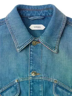 Versace Denim Blouson - Blue