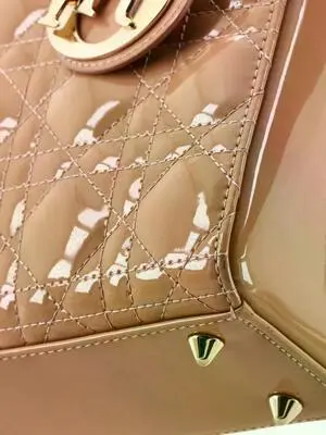 Dior Lady Small Satchel Cannage Quilt Patent