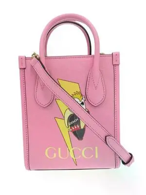 Gucci Bananya Print Mini Tote - Pink