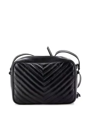 Saint Laurent Lou Camera Bag Matelasse Chevron Leather Crossbody - Black