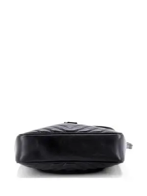 Saint Laurent Lou Camera Bag Matelasse Chevron Leather Crossbody - Black
