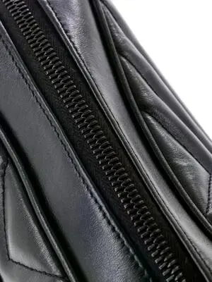 Saint Laurent Lou Camera Bag Matelasse Chevron Leather Crossbody - Black