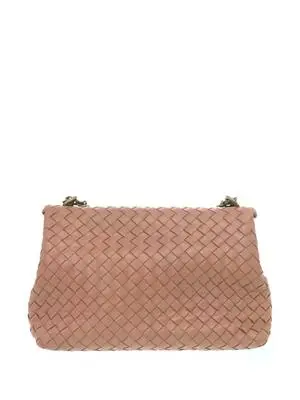 Bottega Veneta Small Nappa Intrecciato Olimpia Shoulder Bag - Brown