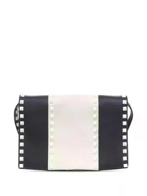 Valentino Garavani 2010-2025 Medium Leather Rockstud Crossbody Bag - Blue