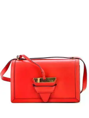 Loewe Barcelona Leather Medium Shoulder Bag - Red
