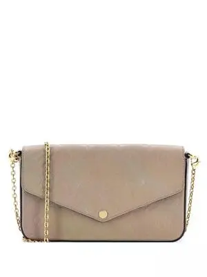 LOUIS VUITTON Felicie Pochette Monogram Empreinte Leather Crossbody Bag - Neutrals