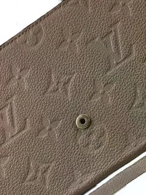 LOUIS VUITTON Felicie Pochette Monogram Empreinte Leather Crossbody Bag - Neutrals