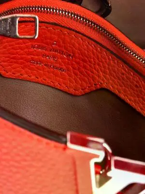 LOUIS VUITTON Capucines Gm Satchel - Red