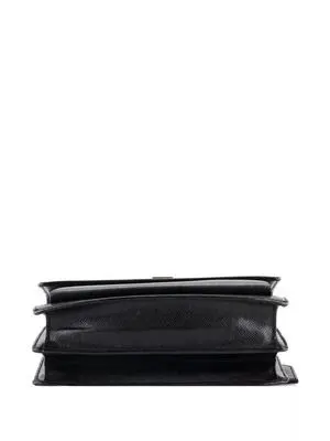 Saint Laurent Sunset Leather Medium Crossbody Bag - Black