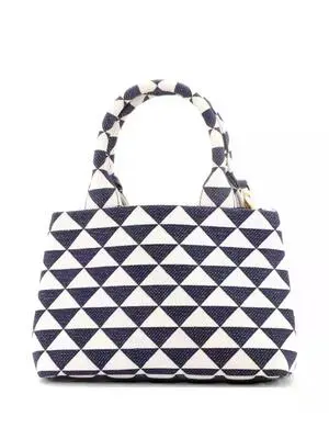 Prada Symbole Jacquard Small Tote Bag
