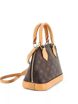 LOUIS VUITTON Alma Bb Crossbody Bag Monogram Canvas