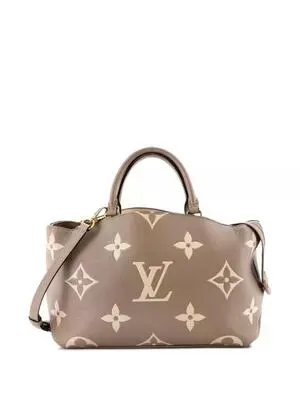 LOUIS VUITTON Petit Palais Bicolor Monogram Empreinte Giant Satchel - Neutrals