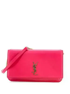 Saint Laurent Classic Monogram Phone Holder Shoulder Bag - Pink