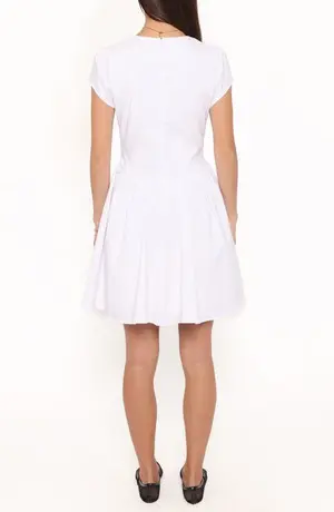 PETAL & PUP Lyssa Bow Front Fit & Flare Dress