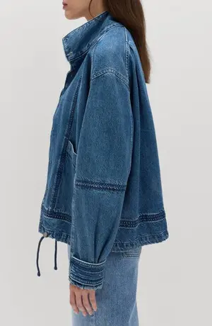 PER UNA BY M&S Denim Bomber Jacket