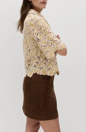 PER UNA BY M&S Open Stitch Shirt Jacket