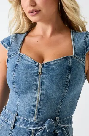 Guess Cassidy Tie Waist Jumpsuit