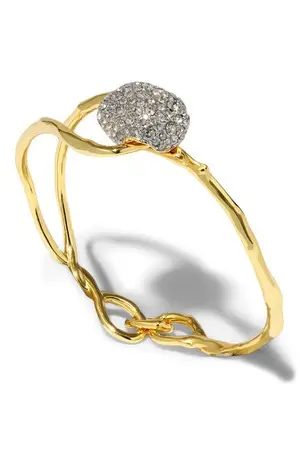Alexis Bittar Solanales Crystal Pavé Pebble Bangle - Crystals