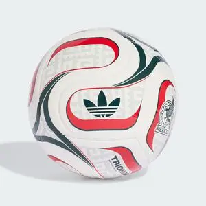 Adidas Trionda Mexico Away Club Ball - White / Aurora Ivy / Better Scarlet