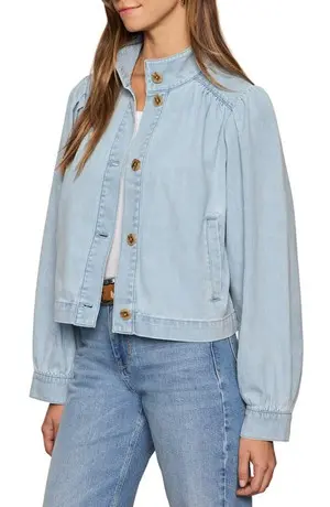 Sanctuary Puff Sleeve Denim Jacket