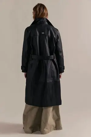 DEADWOOD Terra Leather Trench Coat