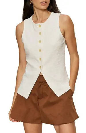 Sanctuary Button Detailed Vests For Women