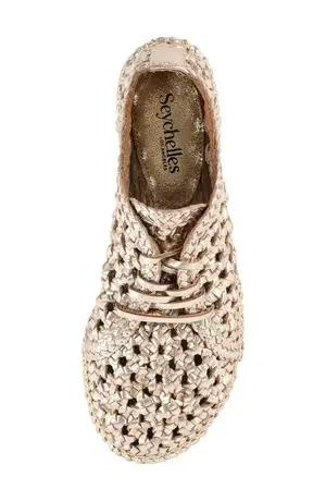 Seychelles Gemini Woven Espadrille - Gold