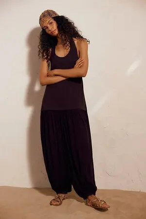 Free People Bretten One-piece Jumpsuit - Bitter Bark